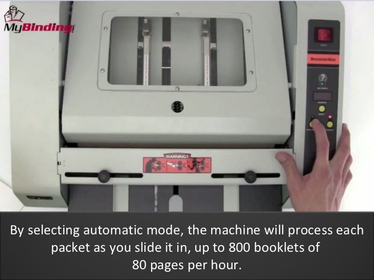 Akiles booklet mac semi automatic booklet maker demo