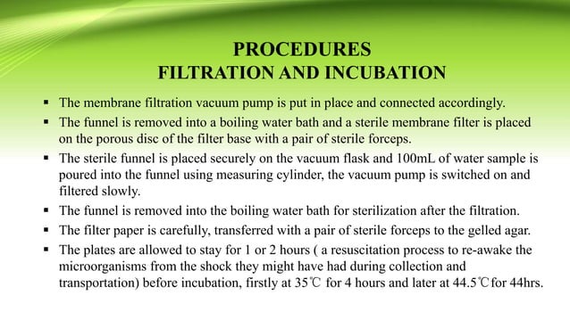 ISSOLATION AND ENUMERATION OF ENTEROCOCCI IN WATER SAMPLES | PPT