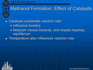 A Kinetic Model of Methanol Formation Over LTS Catalysts | PDF