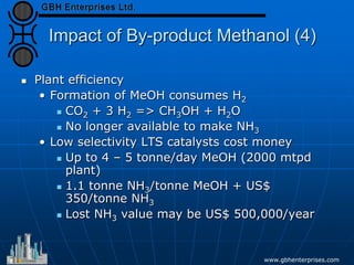 A Kinetic Model of Methanol Formation Over LTS Catalysts | PDF