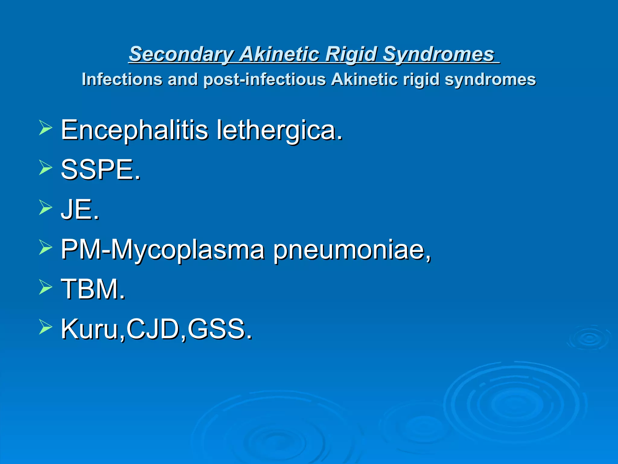Akinetic rigid syndrome | PPT