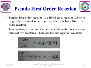 Kinetics and drug stability | PPT