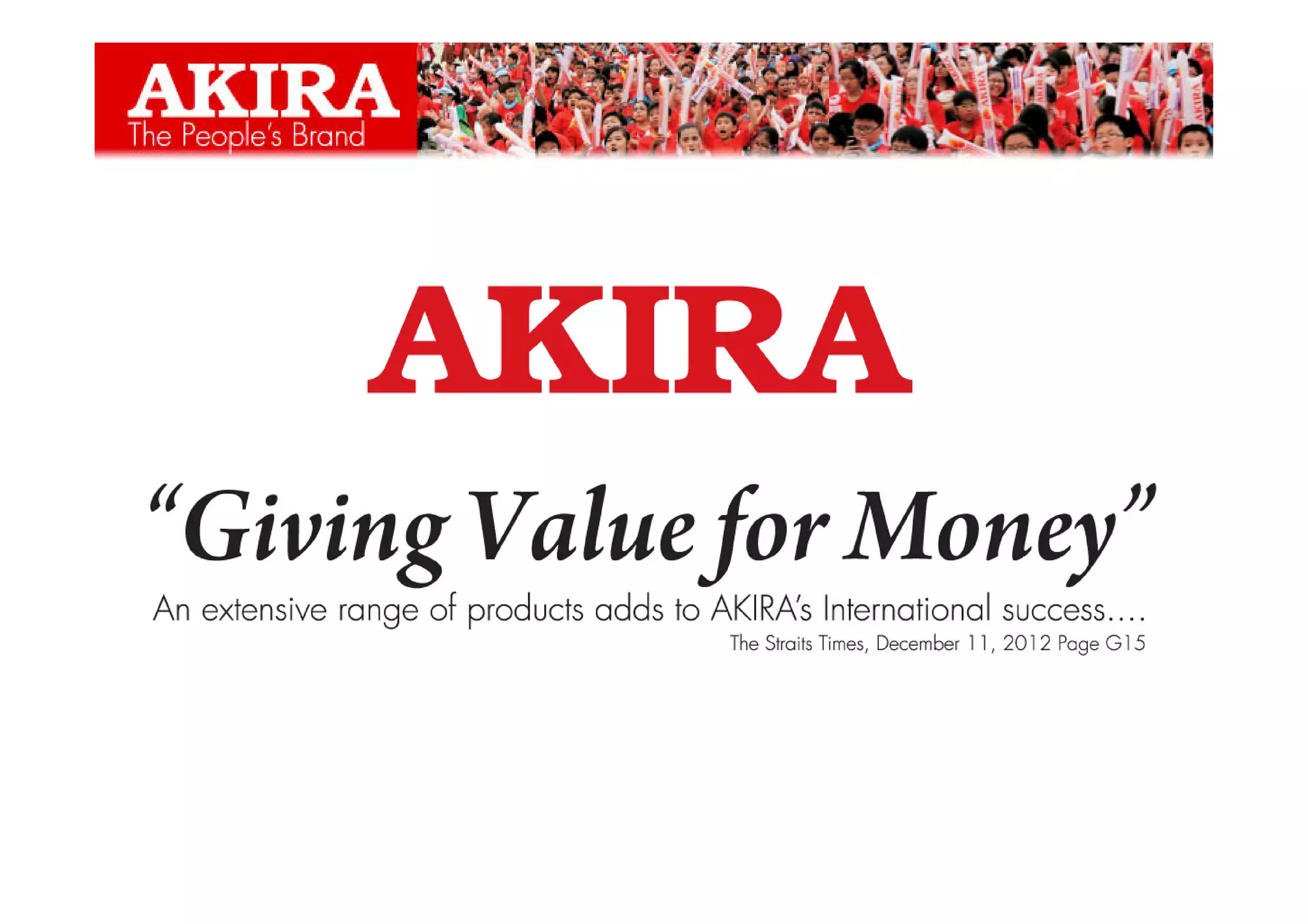 Akira brand strategy | PDF