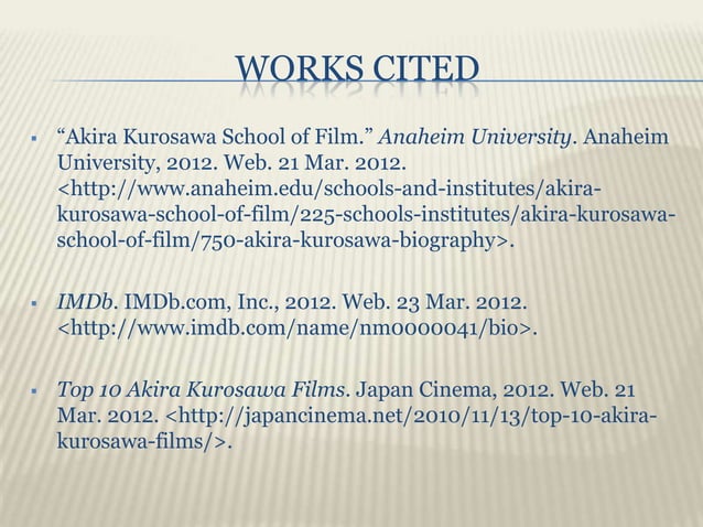 Akira kurosawa power point | PPT