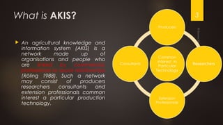 Agricultural Knowledge Information/Innovation System | PPT