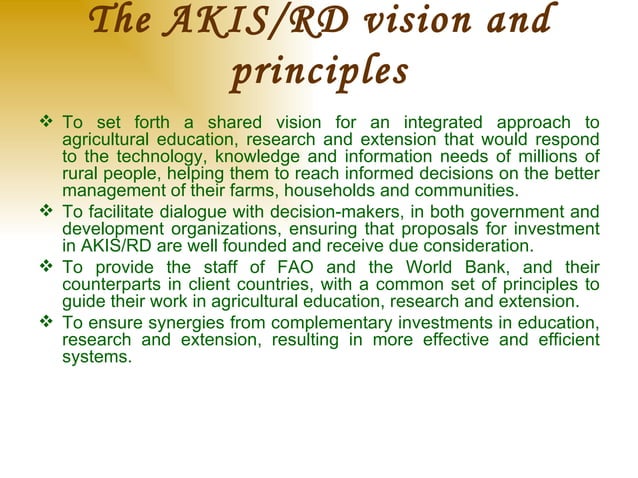 AGRICULTURE KNOWLEDGE INFORMATION SYSTEM | PPT