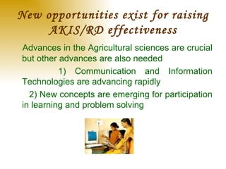 AGRICULTURE KNOWLEDGE INFORMATION SYSTEM | PPT