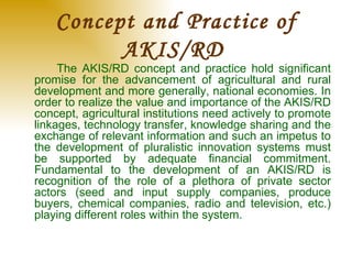 AGRICULTURE KNOWLEDGE INFORMATION SYSTEM | PPT