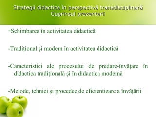 Strategii didactice 1 | PPT