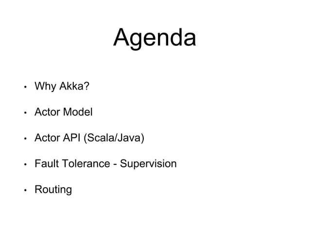 Akka Fundamentals | PPT