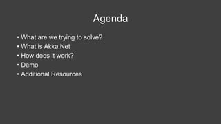 Akka.Net Ottawa .NET User Group Meetup | PPT