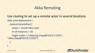 Microservices Manchester: Lightning Talk- Actor Based Concurrency by Amy O'Leary | PPTX