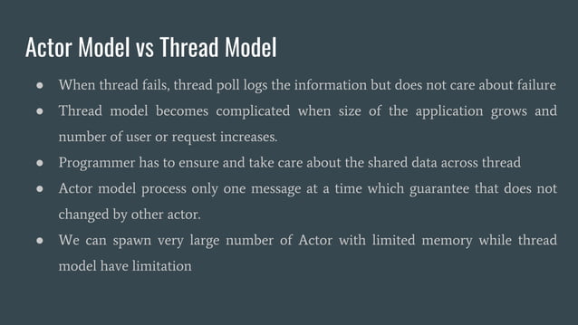 Actor Model Akka Framework | PDF