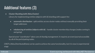 Event Sourcing and beyond with Akka.NET Persistence | PDF