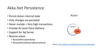 Akka.Net Overview | PPTX | Cloud Computing | Internet