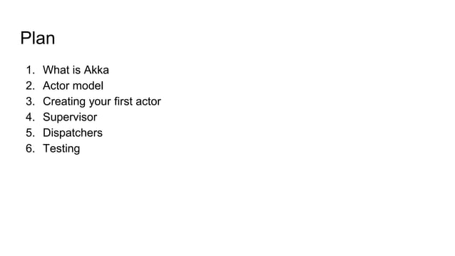 Akka - young fighter course | PPTX