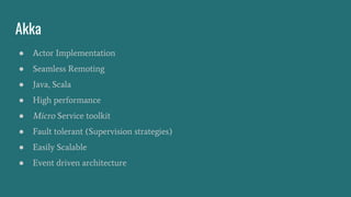 Akka Actors and Clustering | PPT