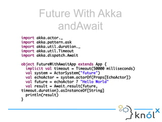 Akka and futures | PPT