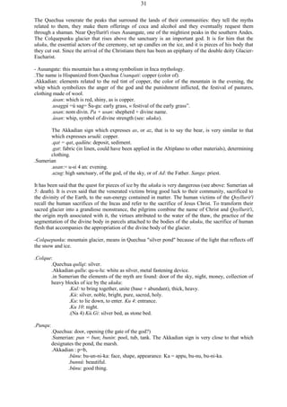 Is there a relationship between Akkadian, Sumerian, and Quechua, Aymara ...