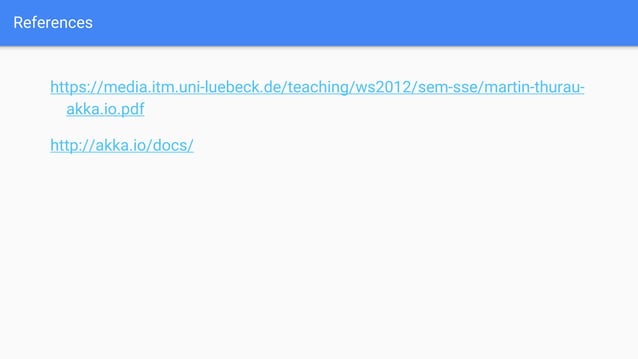 Akka framework | PPT