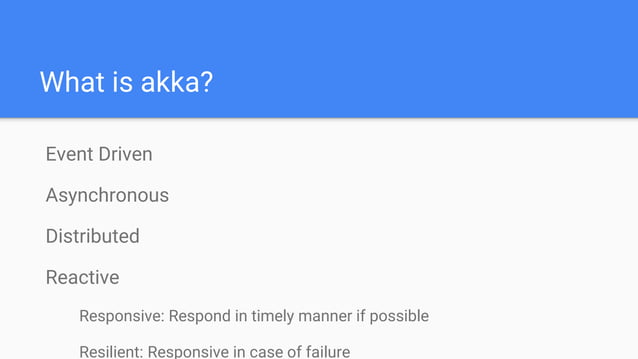 Akka framework | PPT