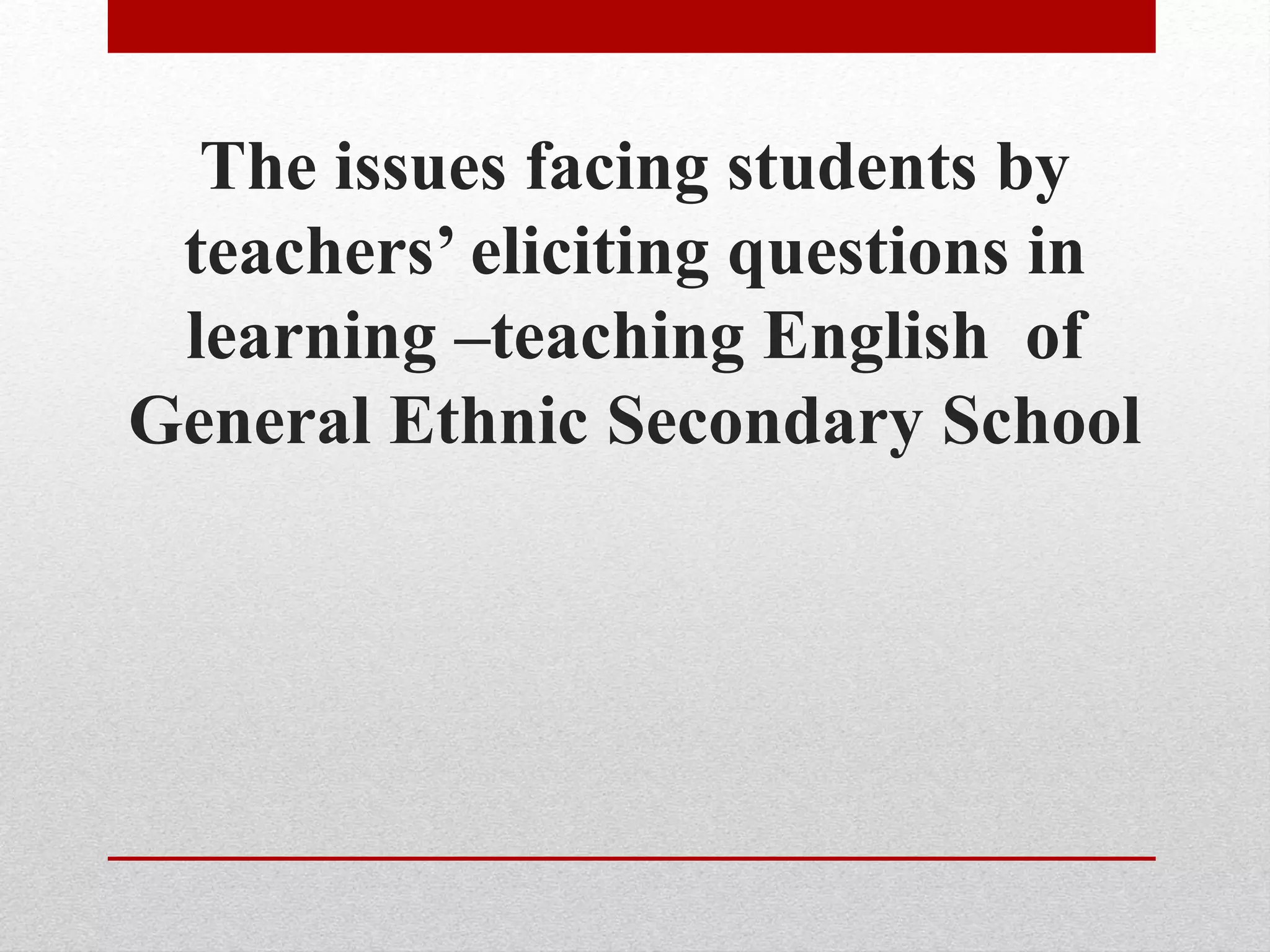 Eliciting in learning | PPT