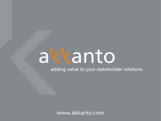 Akkanto Master Presentation Ppt Eng | PPT