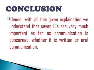 7Cs of effective communication | PPT