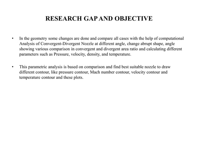 Study and analysis of convergent Divergent Nozzle Using CFD | PPTX | Physics | Science