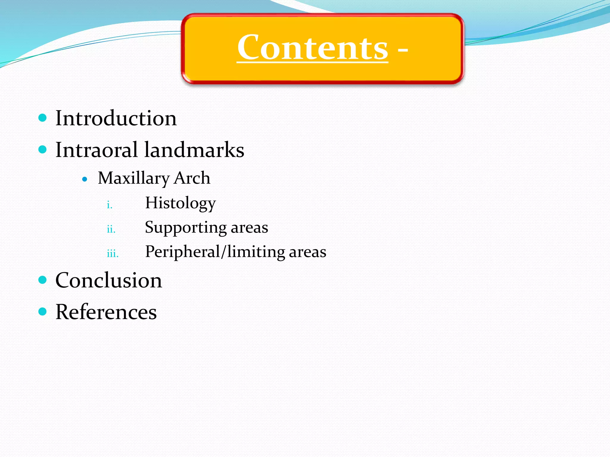 maxillary anatomical landmarks | PPTX