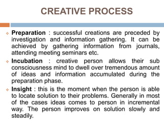 creativity and innovation | PPTX