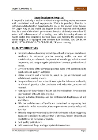 Hospital Training Report-II | PDF