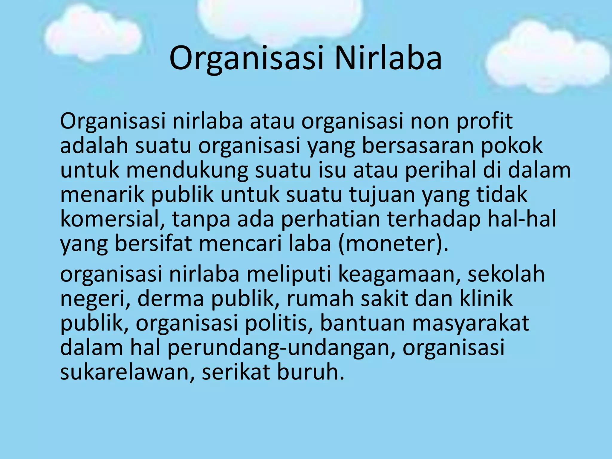 Akl 2 organisasi nirlaba | PPTX