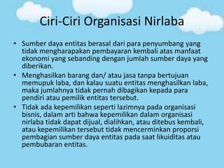 Akl 2 organisasi nirlaba | PPTX