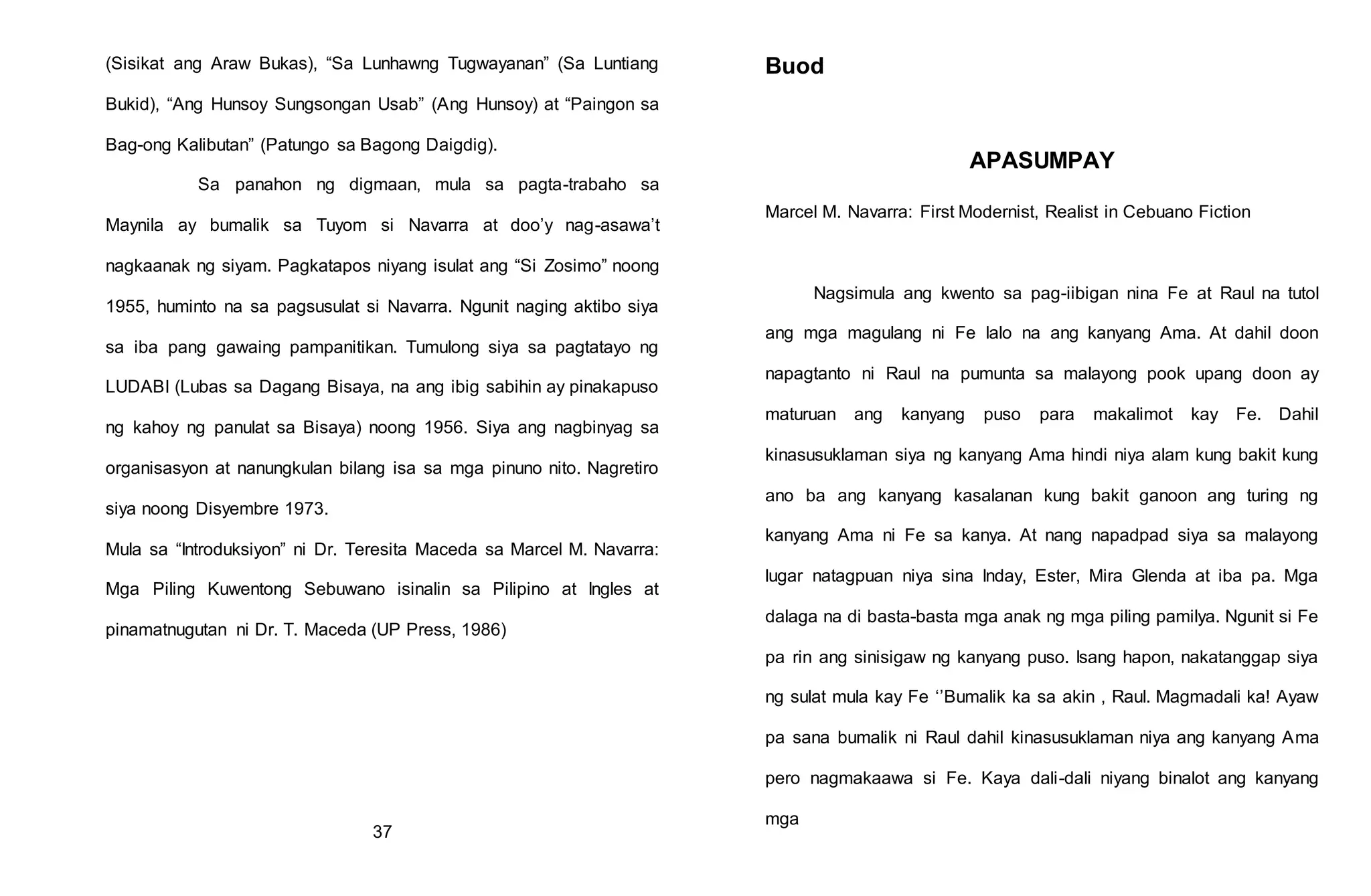 Bisaya tulad ng Tula, Maikling Kwento, at Dula | DOCX