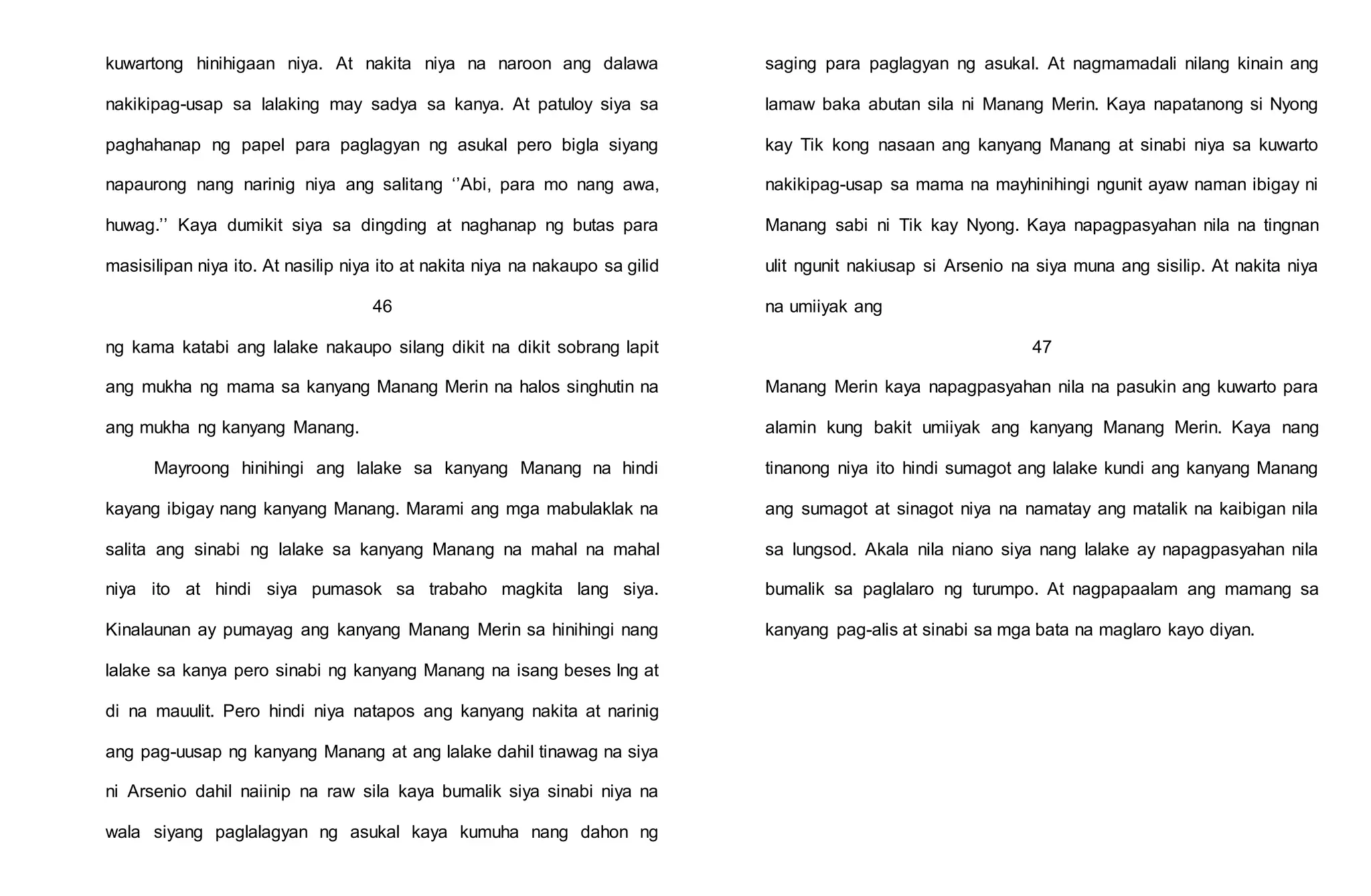 Bisaya tulad ng Tula, Maikling Kwento, at Dula | DOCX