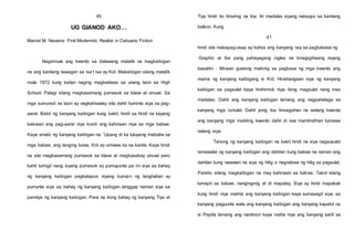 Bisaya tulad ng Tula, Maikling Kwento, at Dula | DOCX