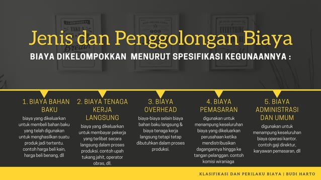 Klasifikasi dan Perilaku Biaya | PDF
