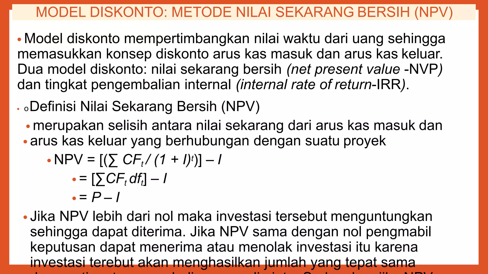 Bab. 13 Keputusan Investasi Modal | PPTX