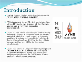 Akme Raaga Presentation | PPT