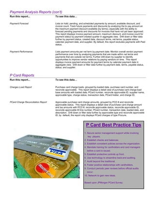 Ariba Knowledge Nuggets: Procurement Reporting | PDF