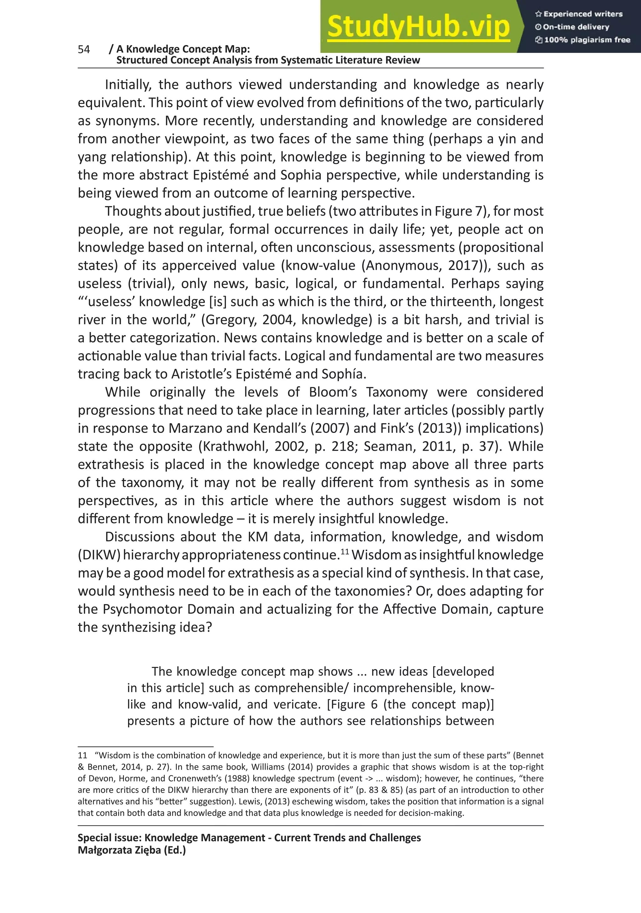 A Knowledge Concept Map Structured Concept Analysis From Systematic ...