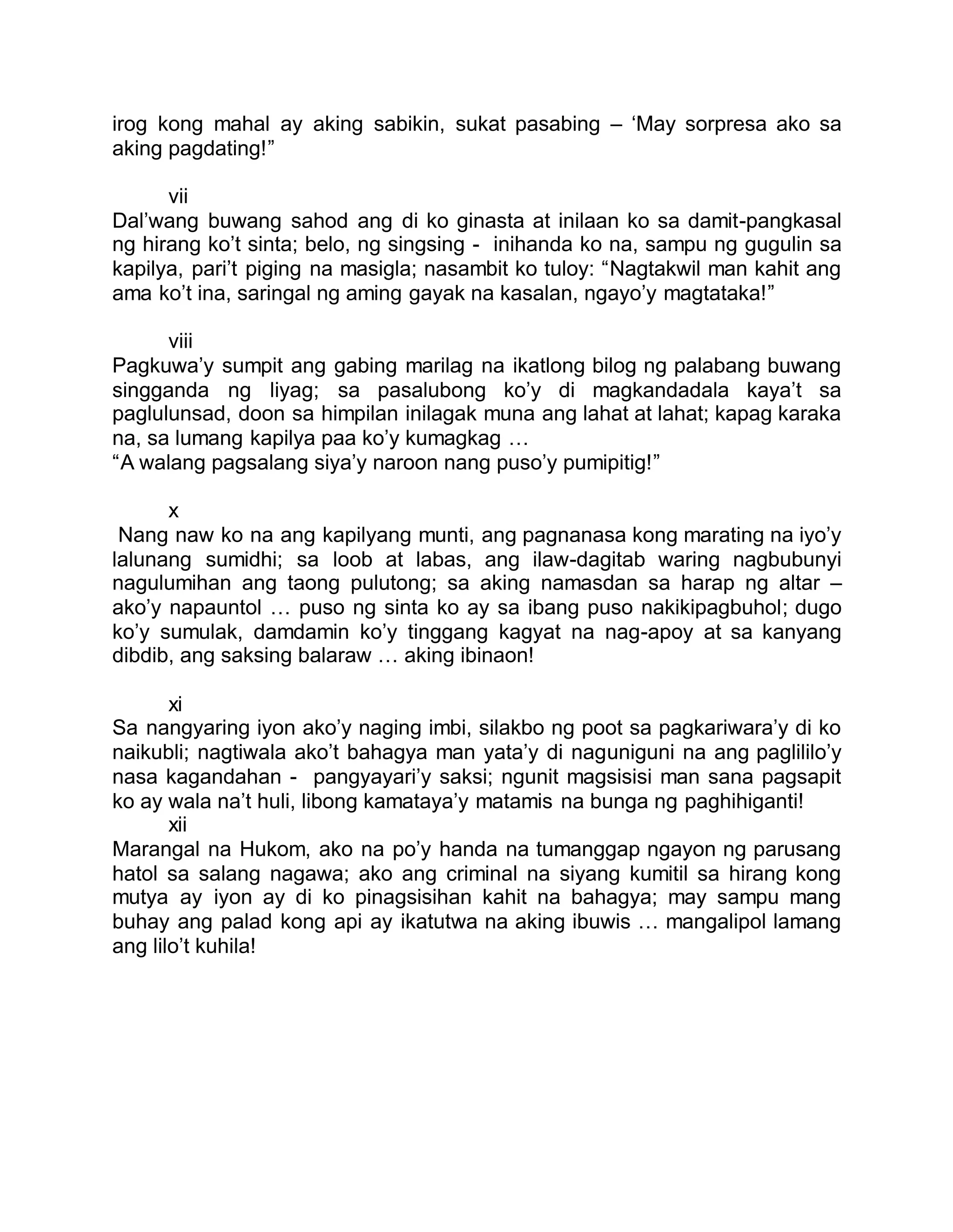 Ako ang kriminal ni batubalani | DOCX