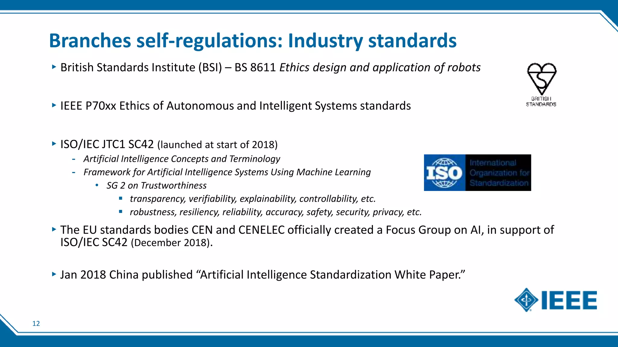 AI Governance and Ethics - Industry Standards | PPTX