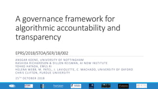 Bias in algorithmic decision-making: Standards, Algorithmic Literacy ...