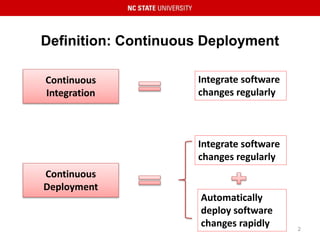 Characteristics of Defective Infrastructure as Code Scripts in Continuous Deployment | PPT