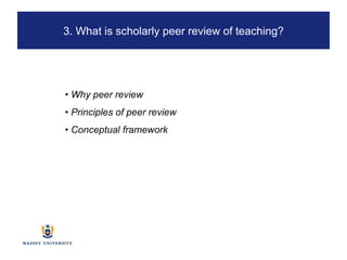 Scholarly Peer Review of Teaching | PPT
