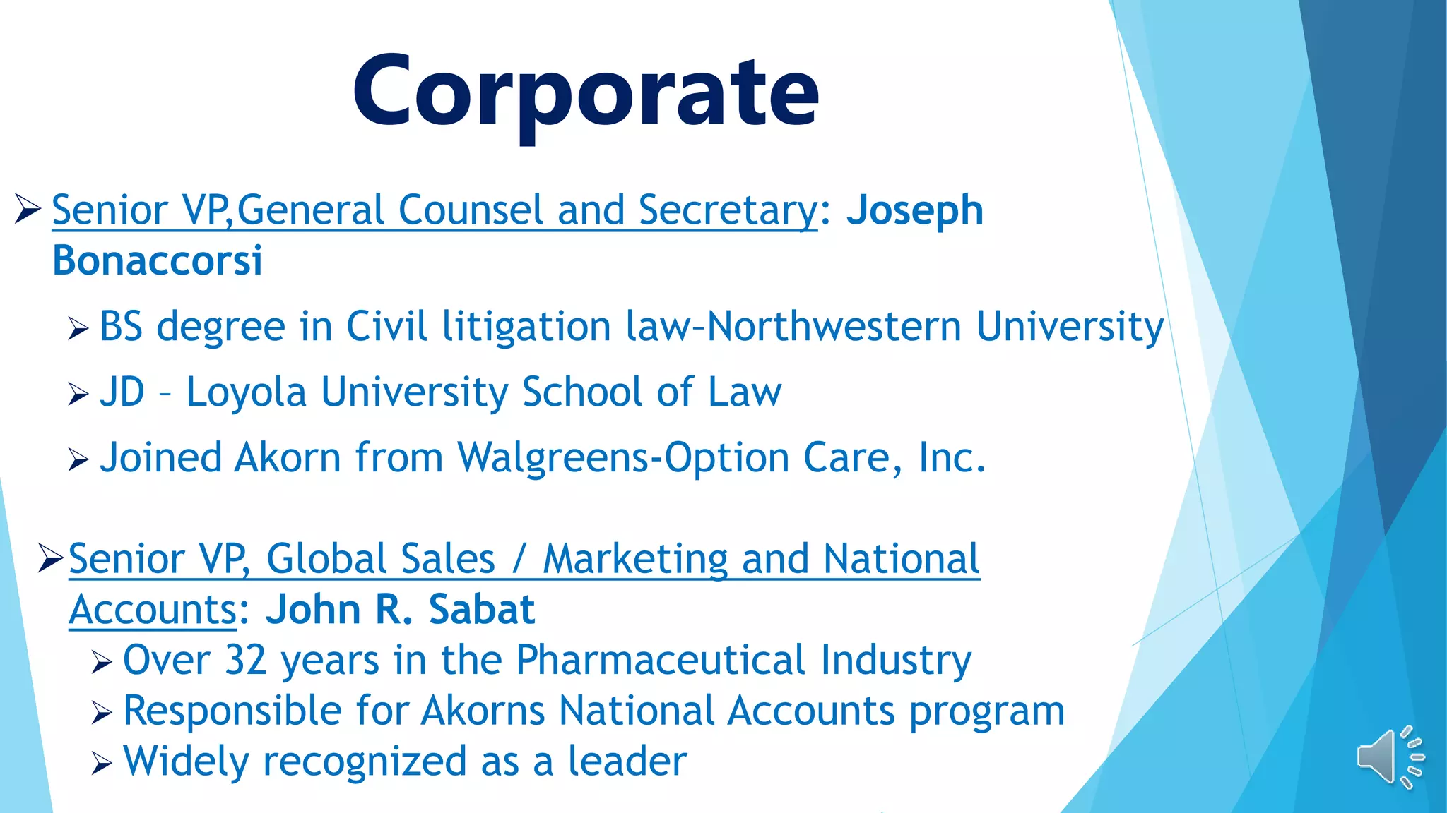 Akorn, Inc. PowerPoint Presentation | PPTX