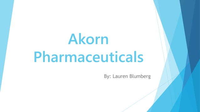 Akorn, Inc. PowerPoint Presentation | PPTX