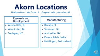 Akorn, Inc. PowerPoint Presentation | PPTX